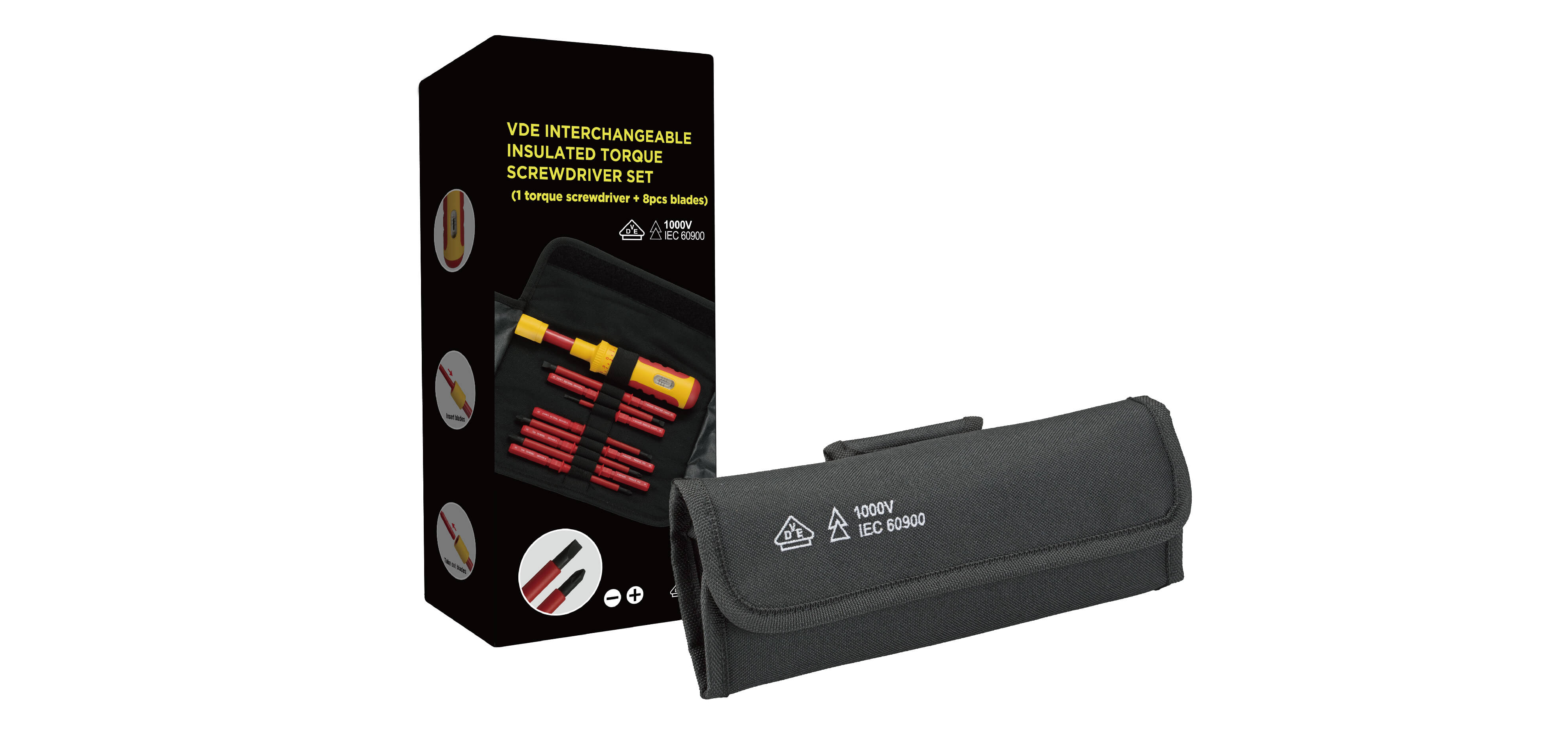 Customized VDE Interchangeable Insulated Torque Screwdriver Set ...